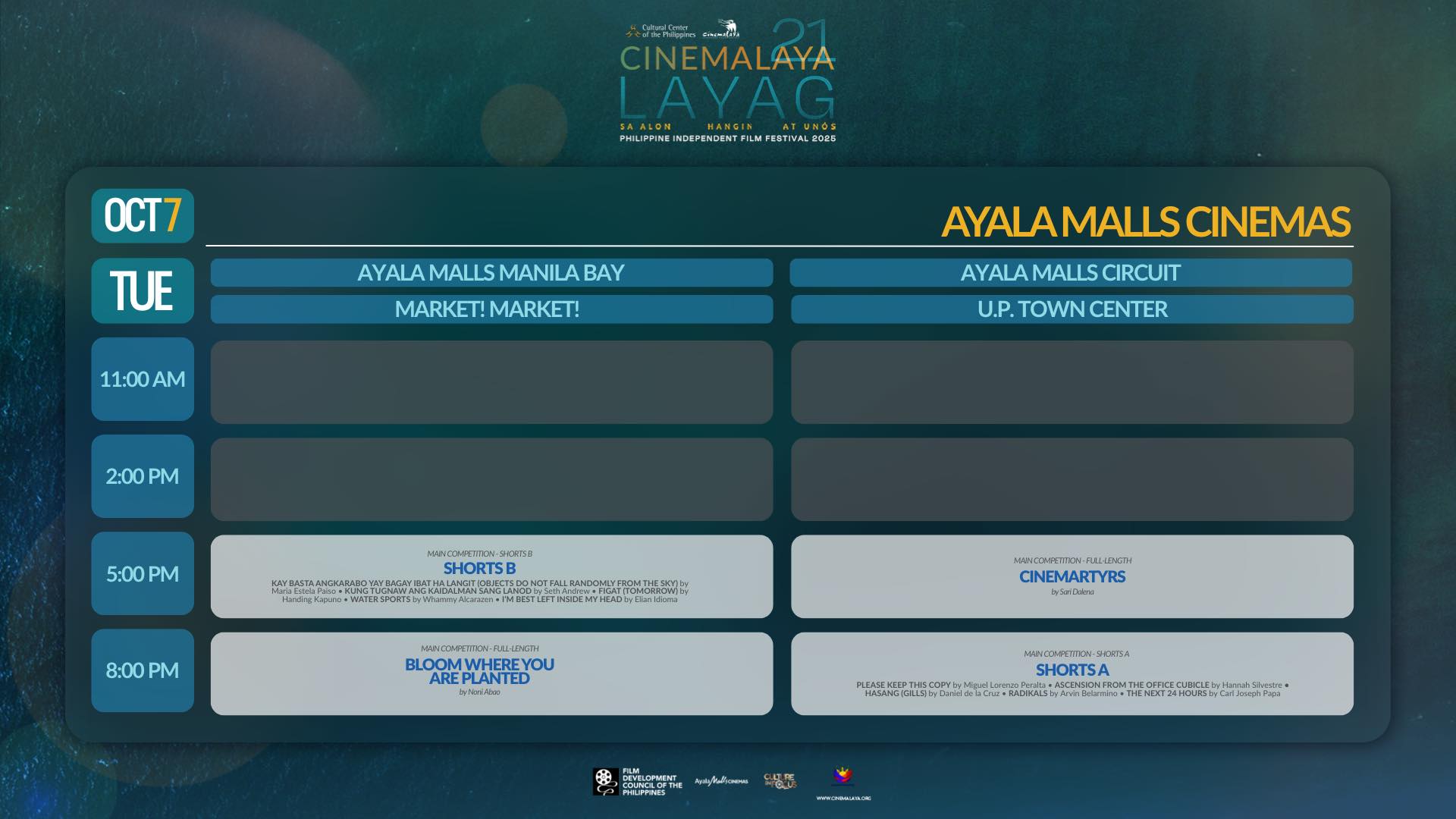 Here's your complete guide to Cinemalaya 2025